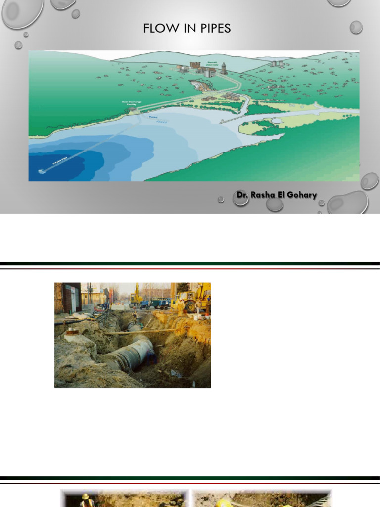 Lecture 2 Flow in Pipes Rasha.pptx Student (3) | PDF | Laminar Flow ...