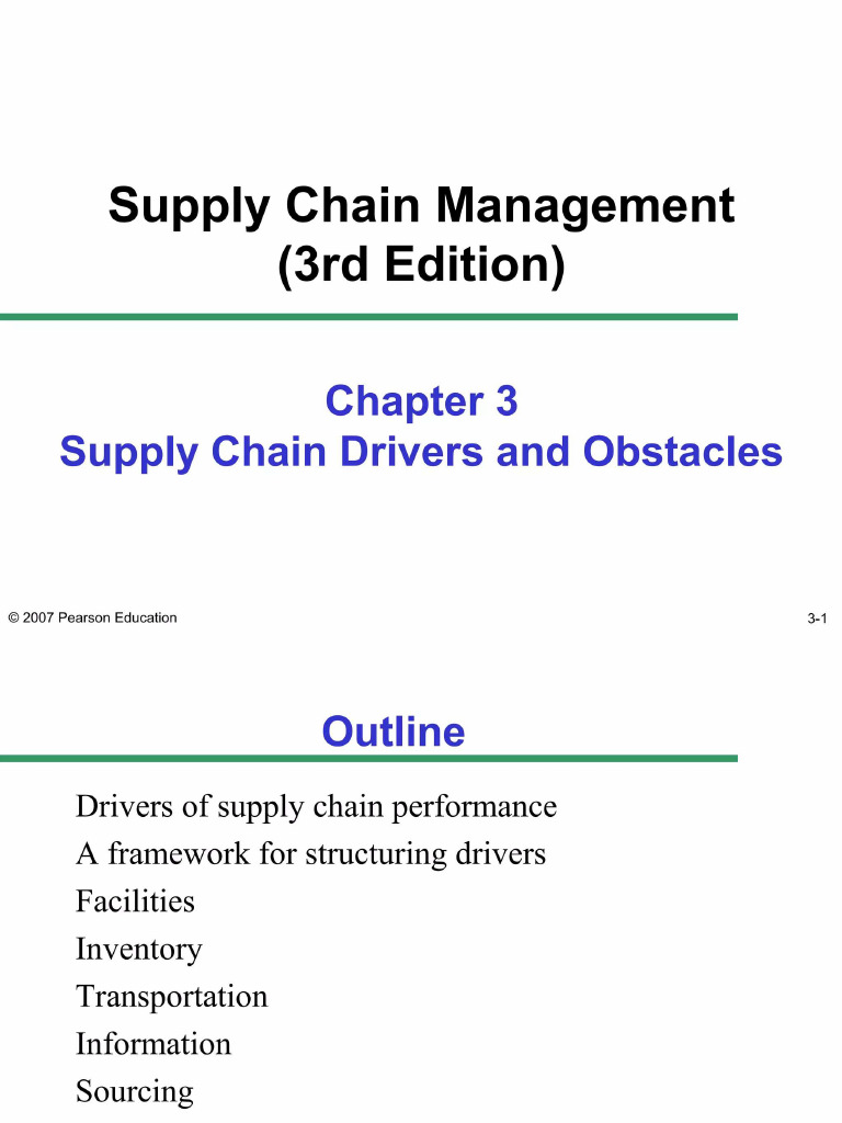 Supply Chain Management Chapter 3 | PDF