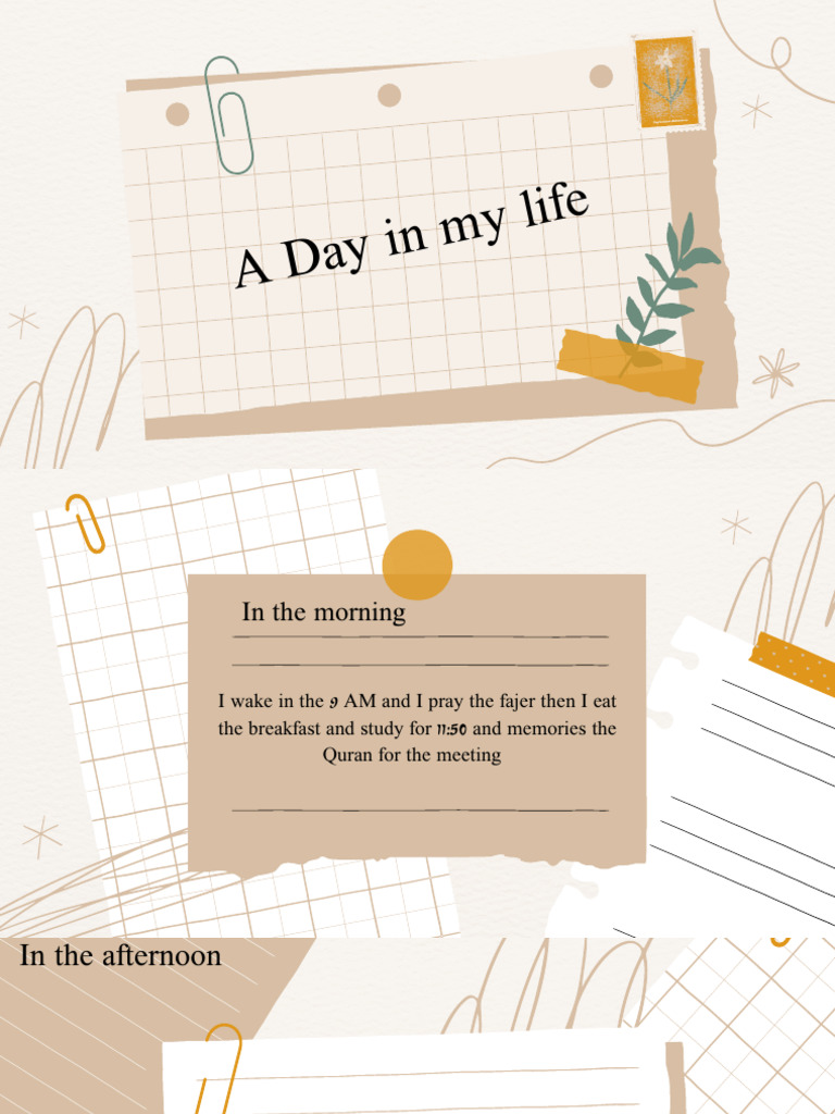 A Day in My Life | PDF