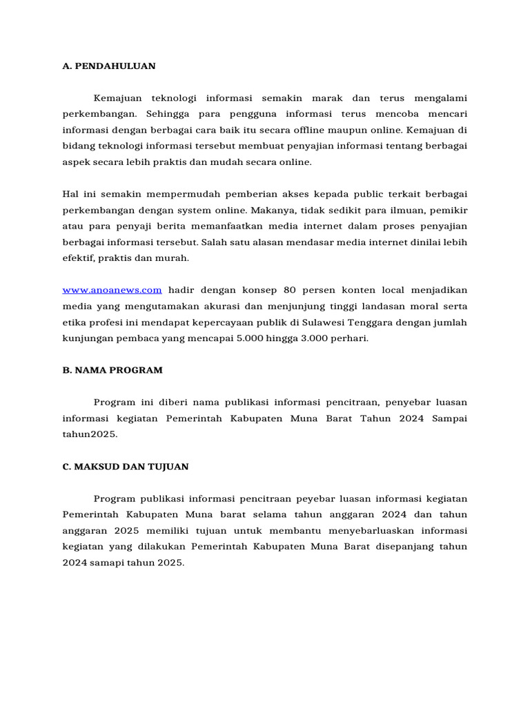 4 Contoh Proposal Kerjasama Media | PDF