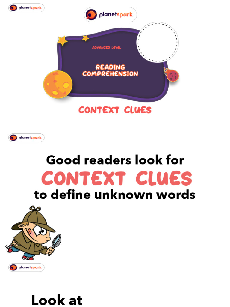 Context Clues | PDF | Part Of Speech | Adverb