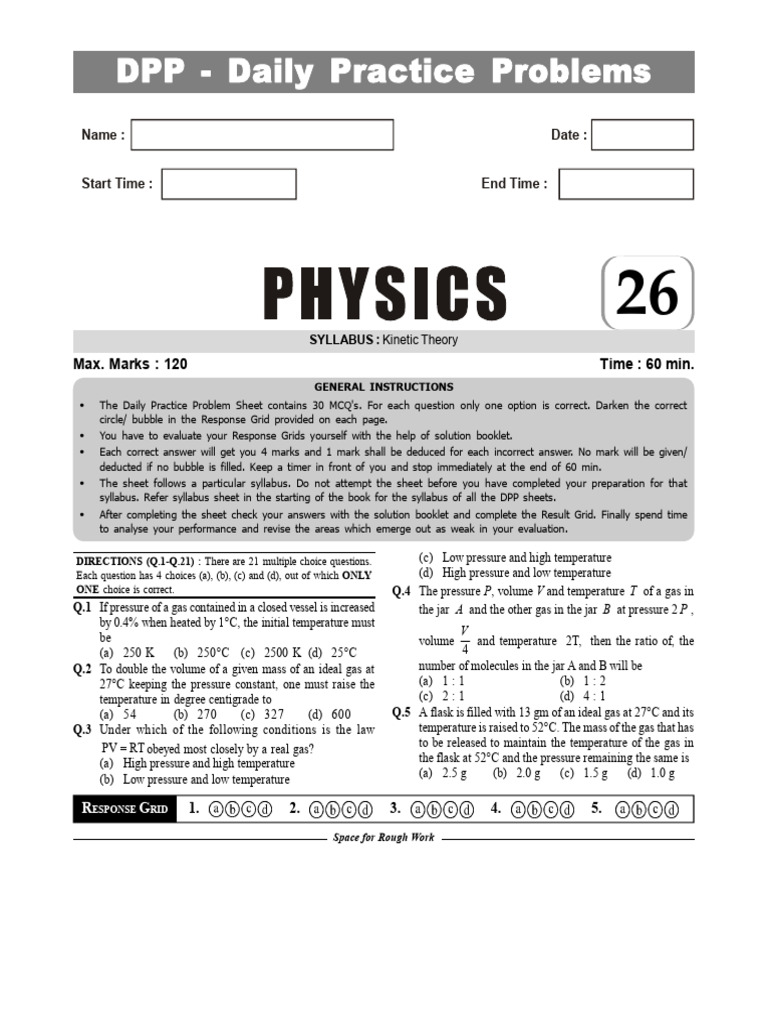 DPPS Neet Disha Physics Original - Part29 | PDF | Gases | Temperature