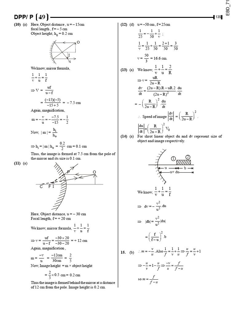 DPPS Neet Disha Physics Original - Part64 134 | PDF | Imaging | Optics