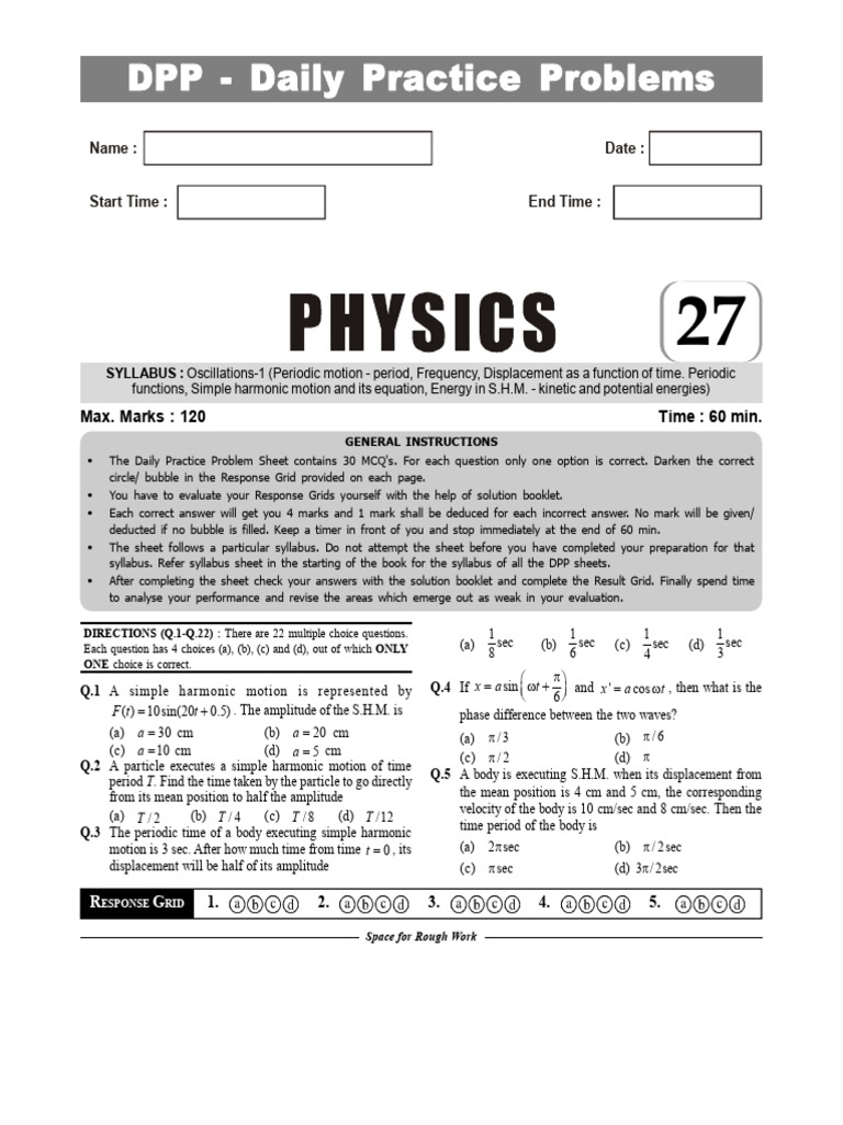 DPPS Neet Disha Physics Original_Part30 | PDF | Mechanics | Spacetime