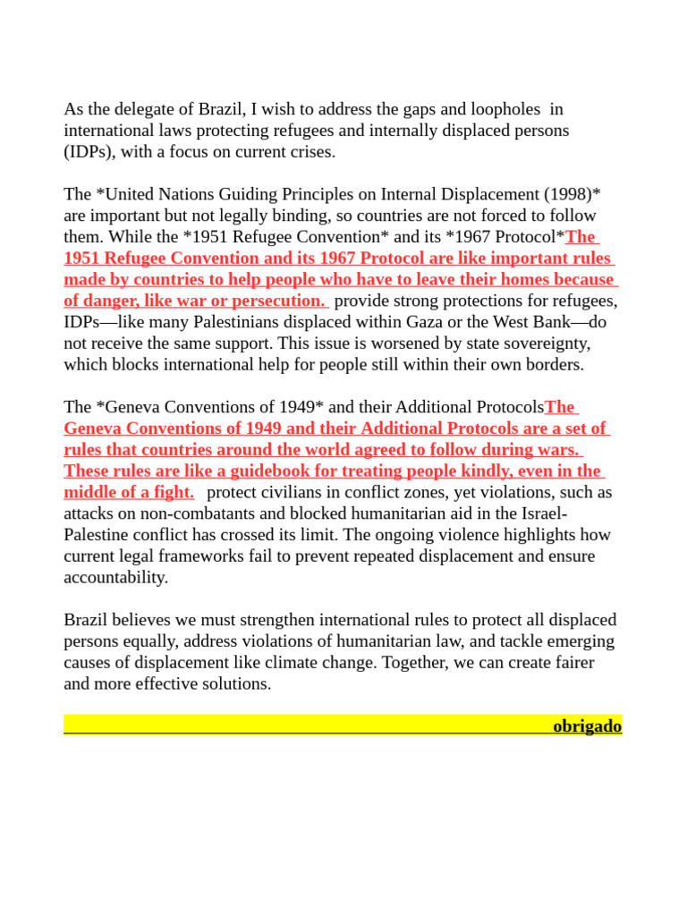 Strengthening Refugee Protection Laws | PDF