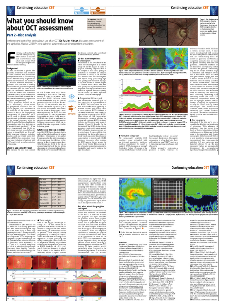 OCT Disc Analysis for Glaucoma Detection | PDF | Retina | Glaucoma