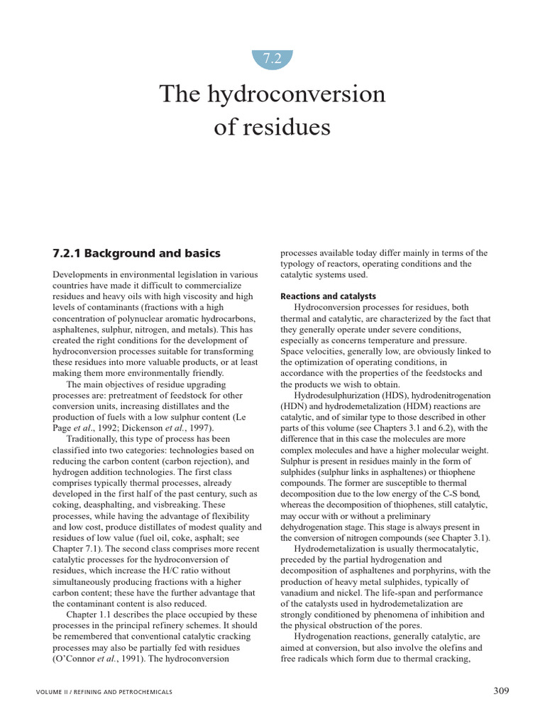 Hydroconversion Processes for Residues | PDF | Cracking (Chemistry ...