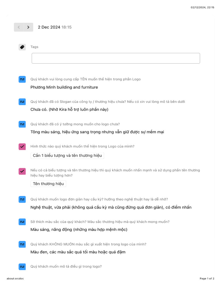 PHUONG MINH BRIEF LOGO | PDF