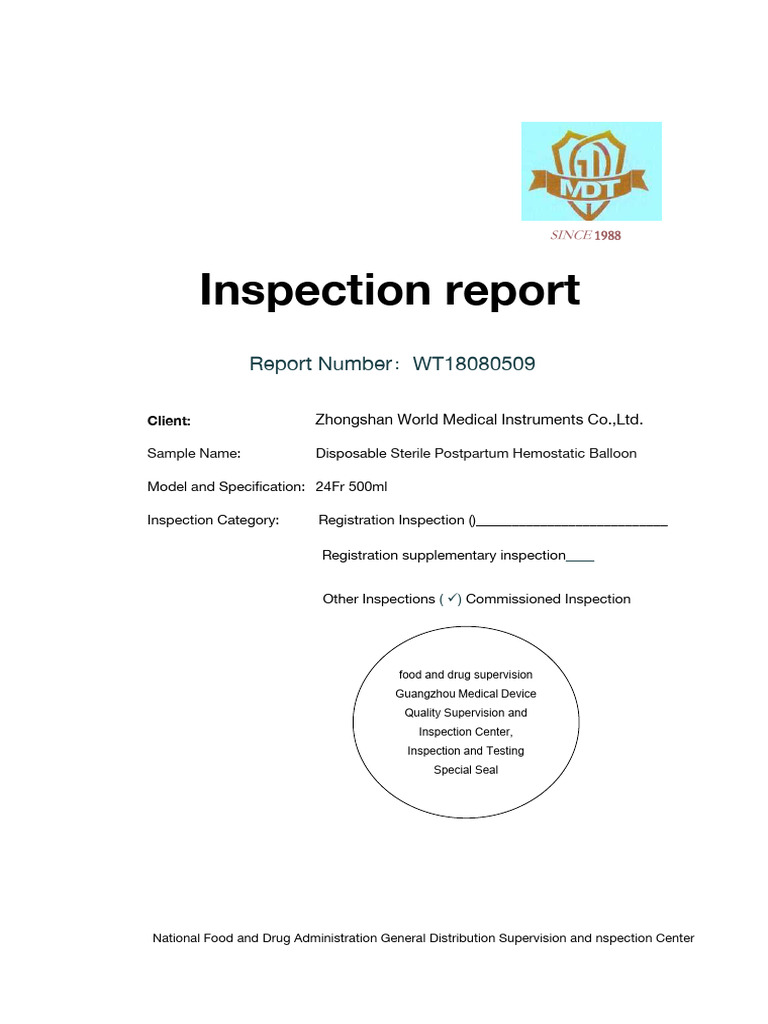 Postpartum Hemostatic Balloon Biocompatibility Test Report_FINALDOC ...