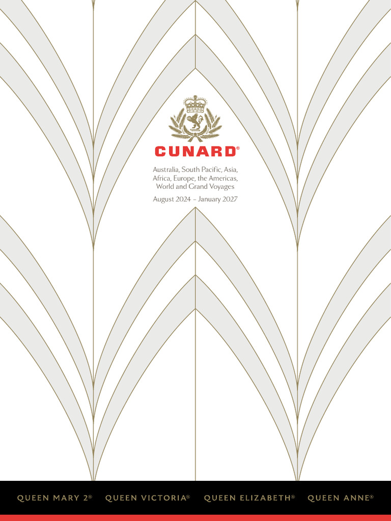 Cunard Lines - Au-Brochure-Aug24-Jan27 | PDF | Restaurants