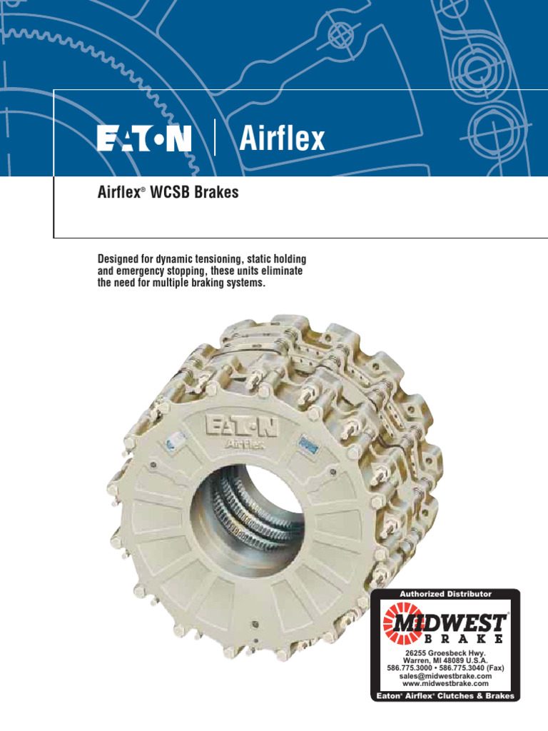Eaton Airflex WCSB Brake Brochure | PDF | Brake | Friction
