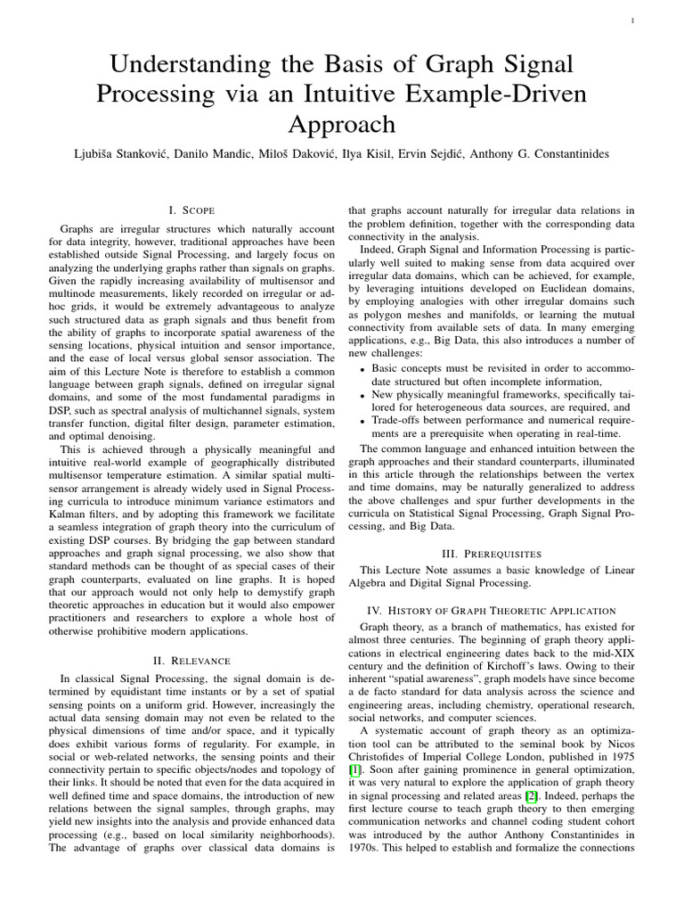 Understanding The Basis of Graph Signal Processing Via An Intuitive Example-Driven Approach ...