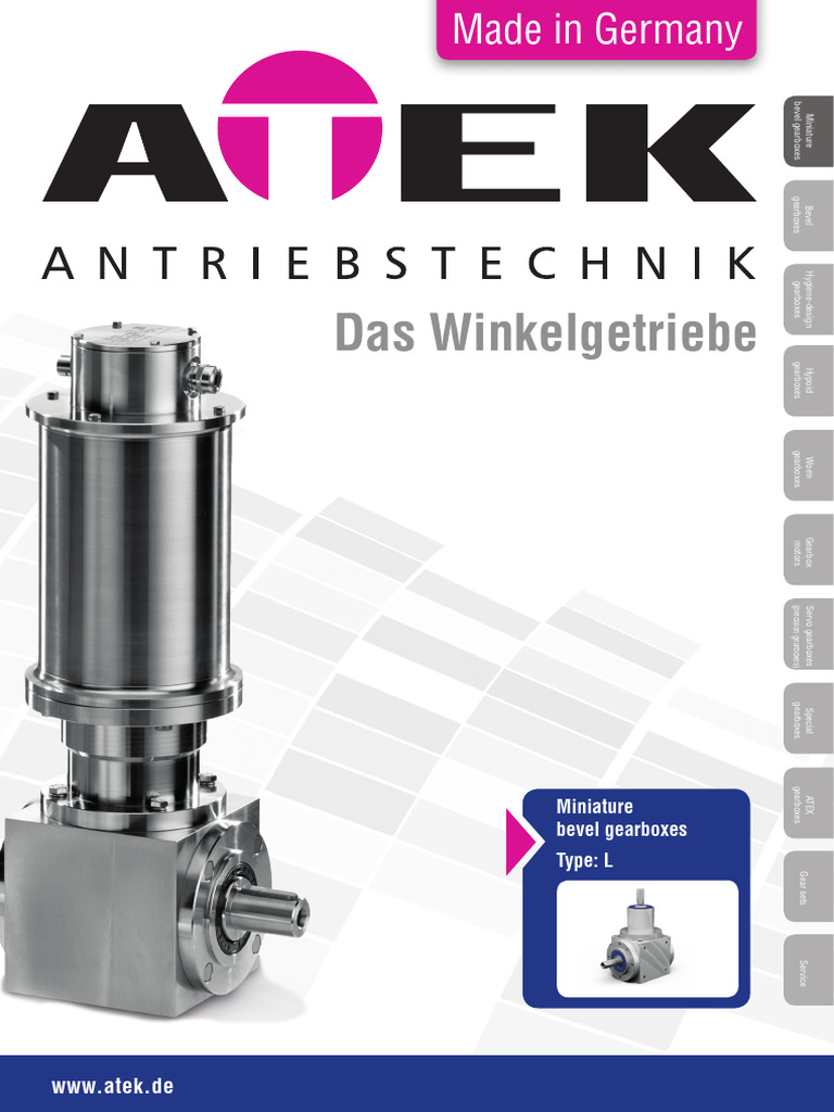 Miniature Bevel Gearboxes Guide | PDF | Gear | Mechanical Engineering
