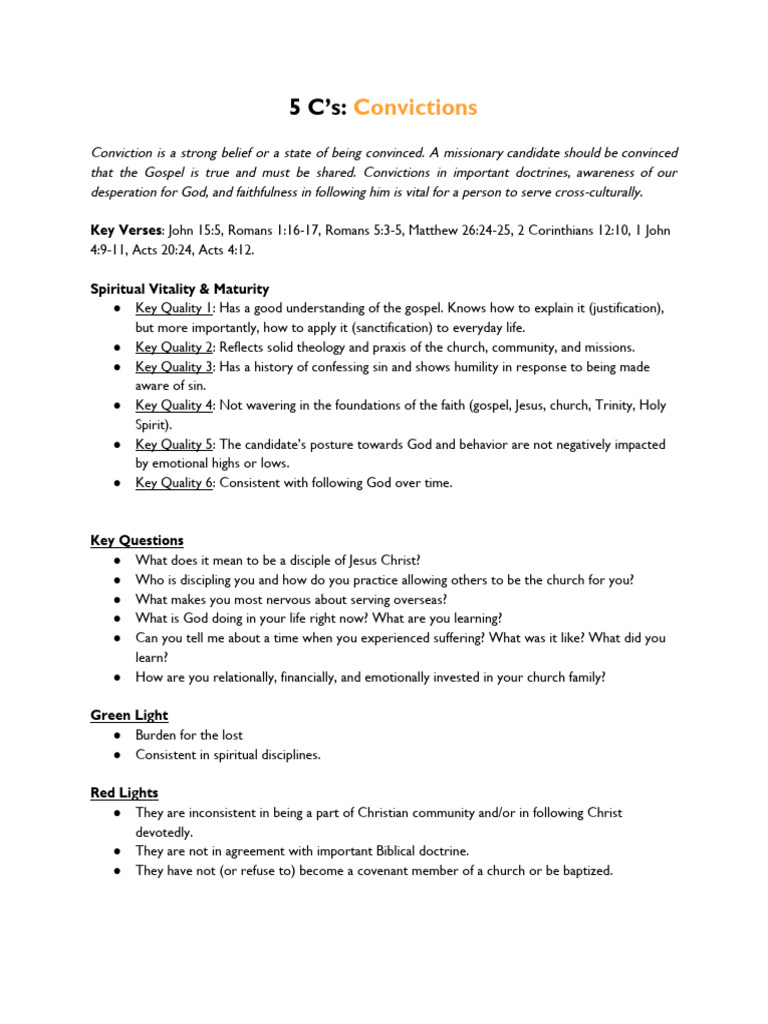 Convictions | PDF