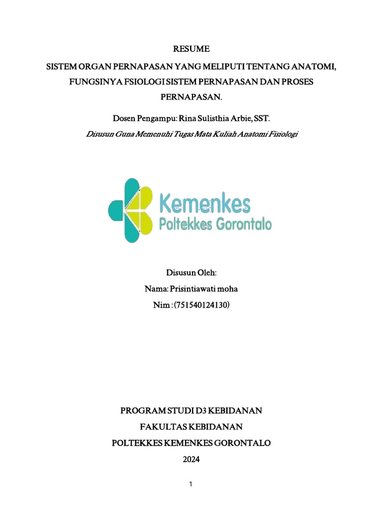 Resume Prisintiawati Moha | PDF