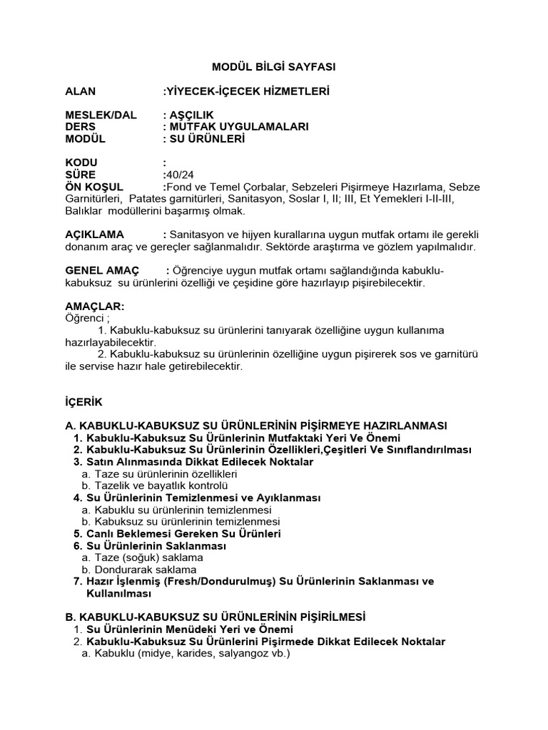 Su Urunleri | PDF