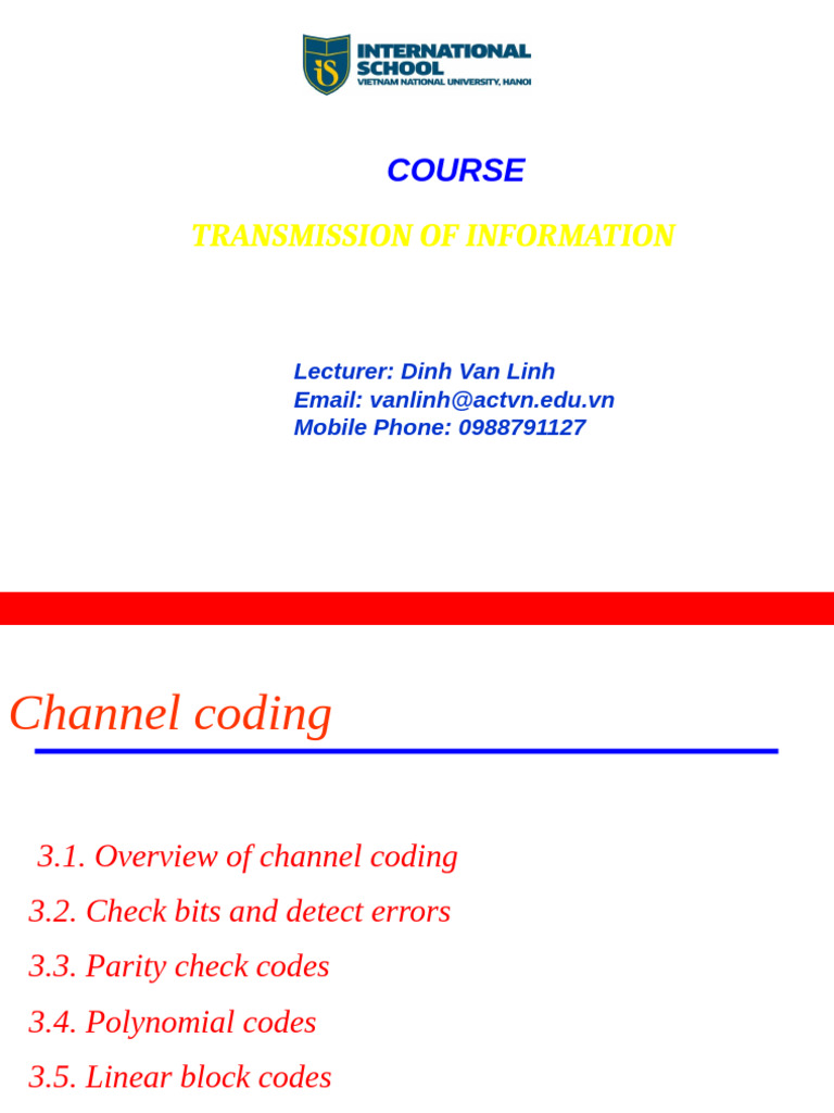 Chapter 5 - Communication and Coding - 28.1.2023 - Done | PDF | Error ...