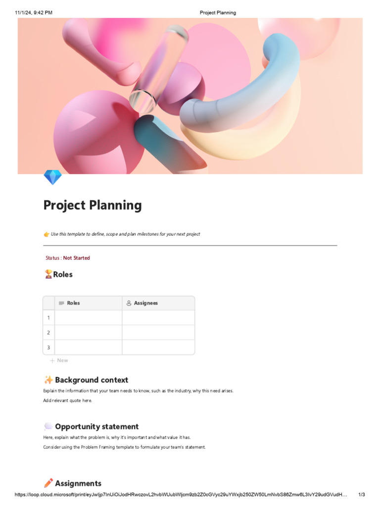 Project Planning | PDF