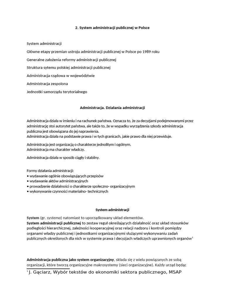 Administracja 2 | PDF