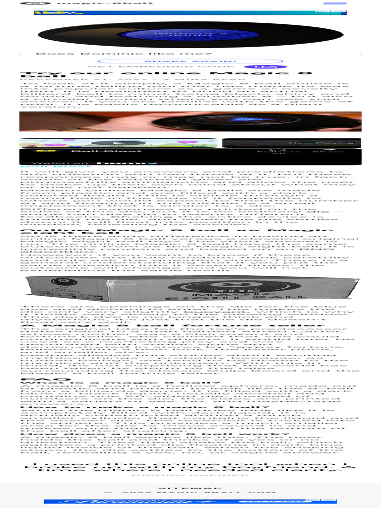 Original Magic 8 Ball | PDF