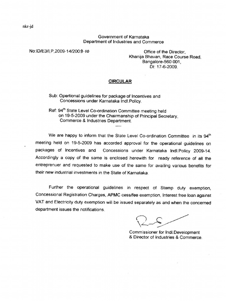 GUIDELINES-INDUSTRIAL POLICY 2009-2014 OPERATIONAL GUIDELINES | PDF ...