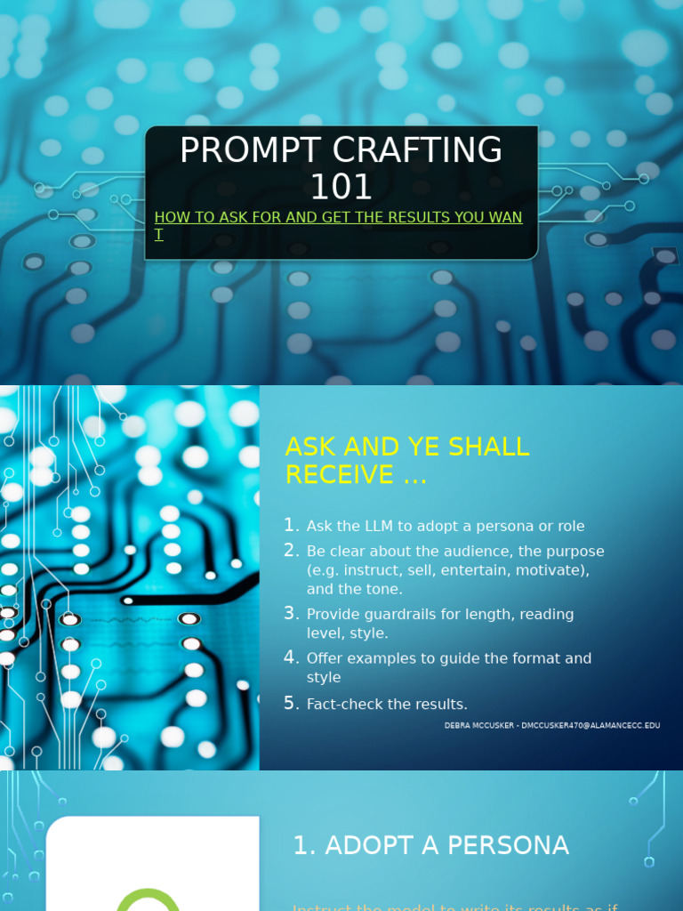 Effective Prompt Crafting Techniques | PDF | Communication | Cognitive ...