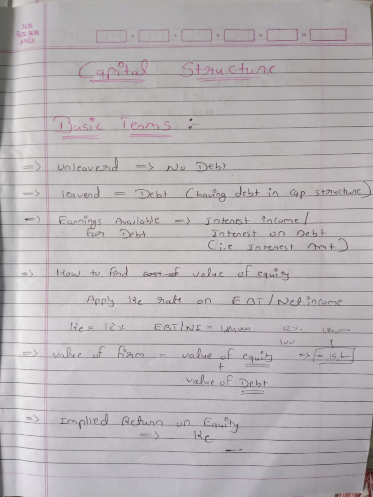 Capital Structure | PDF
