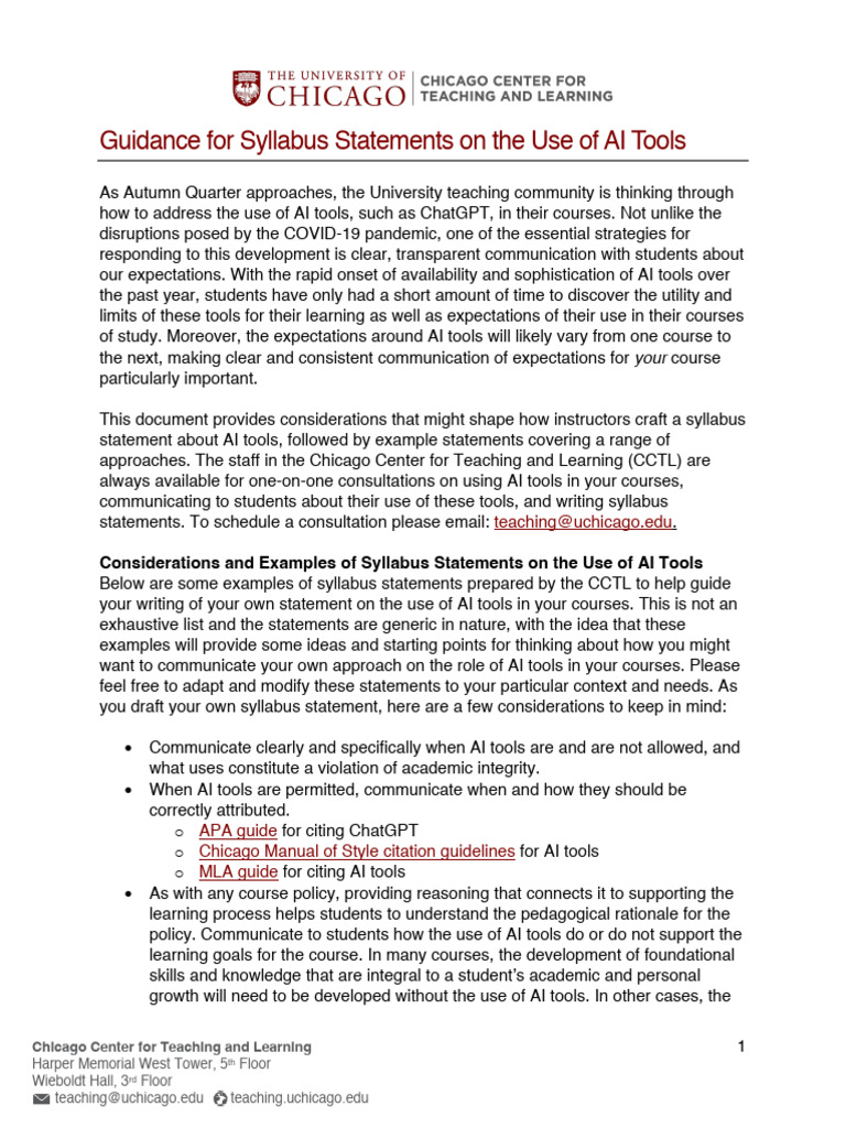 CCTL - AI Syllabus Statements | PDF | Artificial Intelligence ...