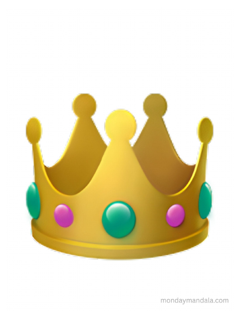 Printable Crown Emoji | PDF