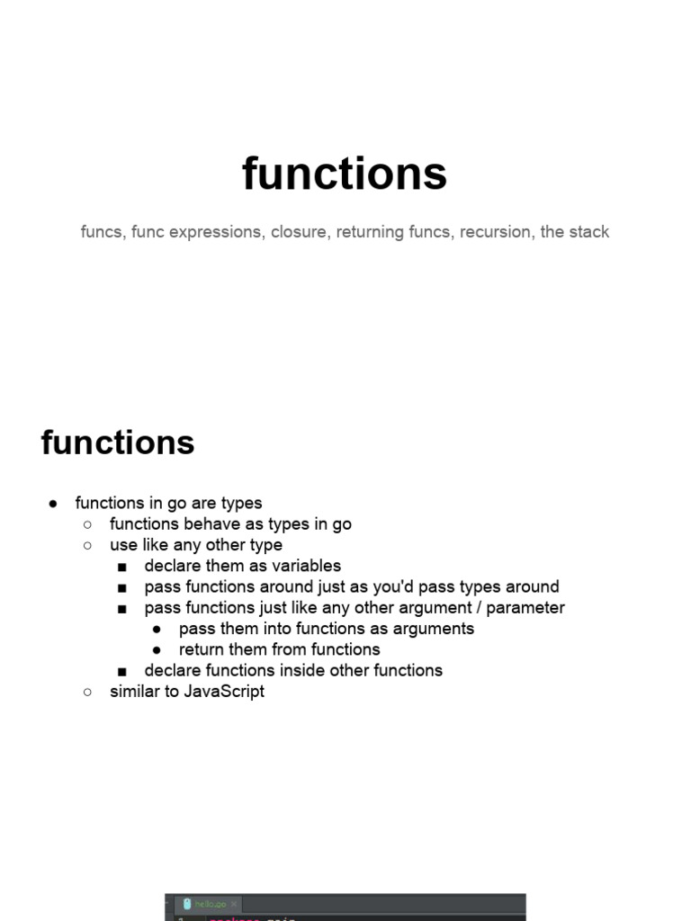 16 Funcs, Func Expressions, Closure, Recursion, The Stack | PDF ...