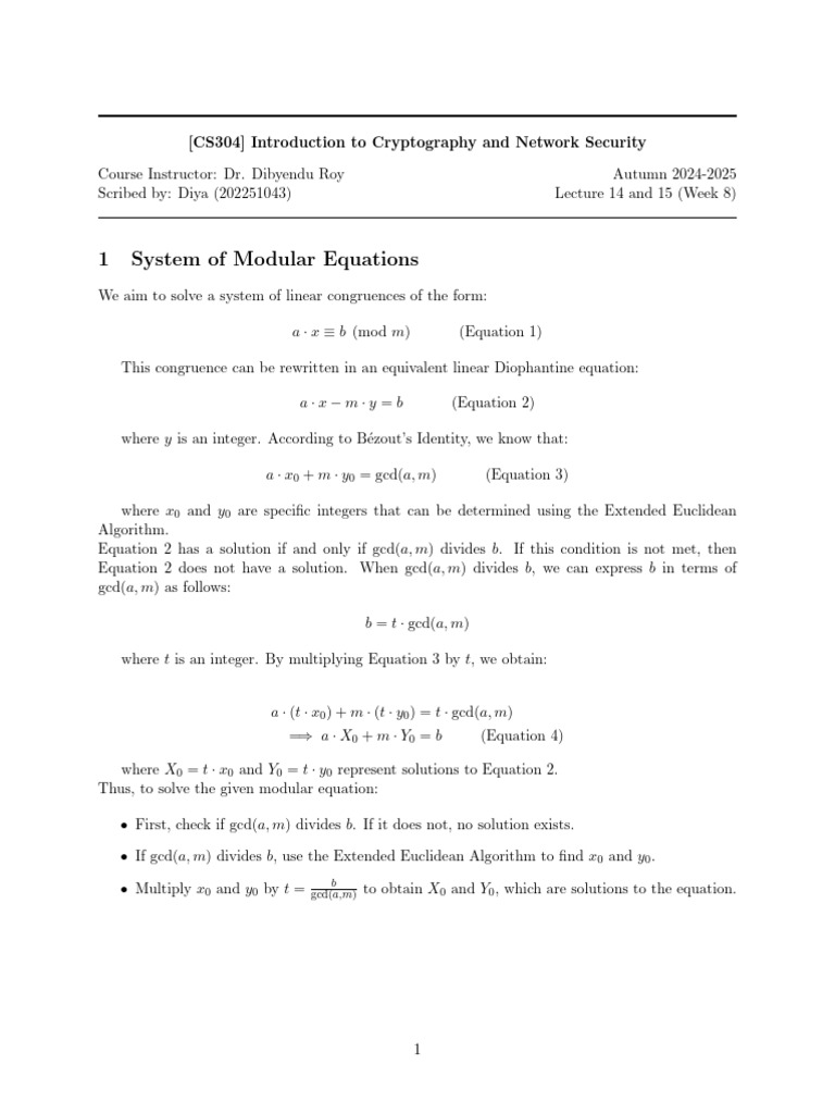 Week 8 Diya CS309 | PDF | Number Theory | Mathematics