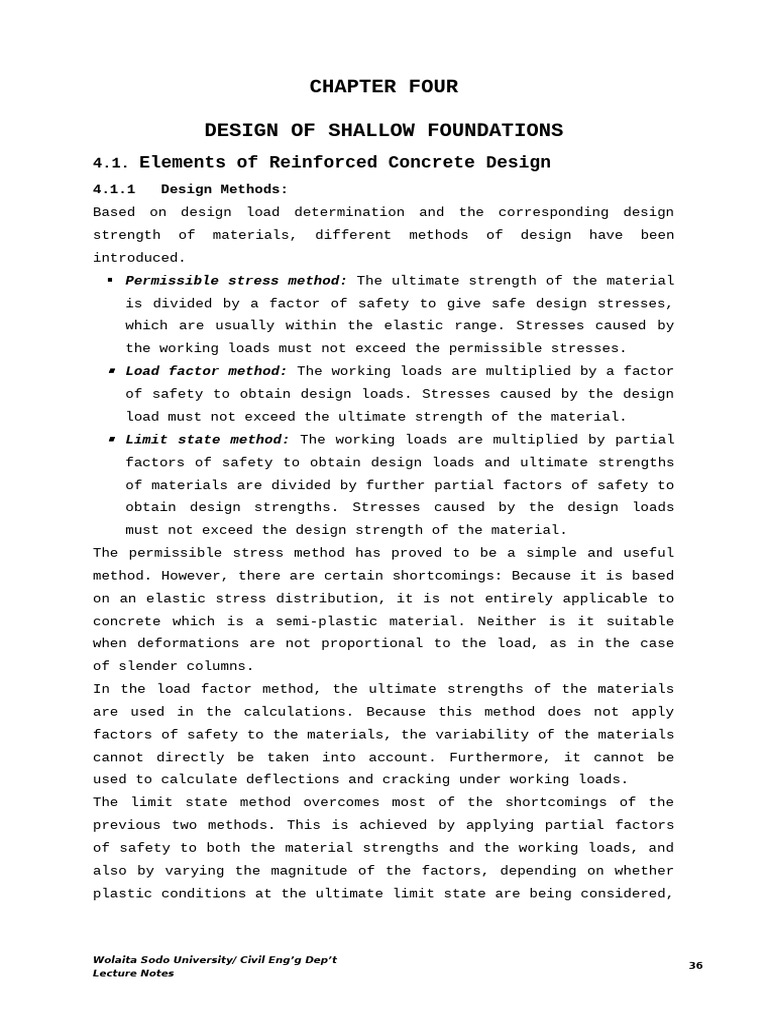 Chapter-4 DESIGN OF SHALLOW FOUNDATIONS 2 | PDF | Strength Of Materials ...