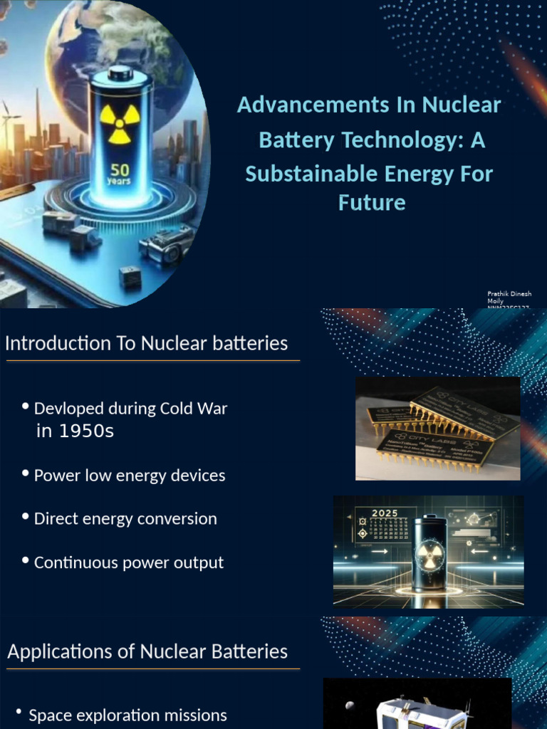 Nuclear Battery Technology Advancements | PDF