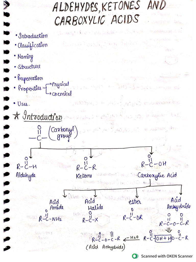 Aldehydes Notes | PDF