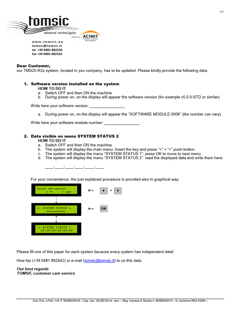 'CHIP-PASS 1' - TMS25-R2x - Requesting Data | PDF