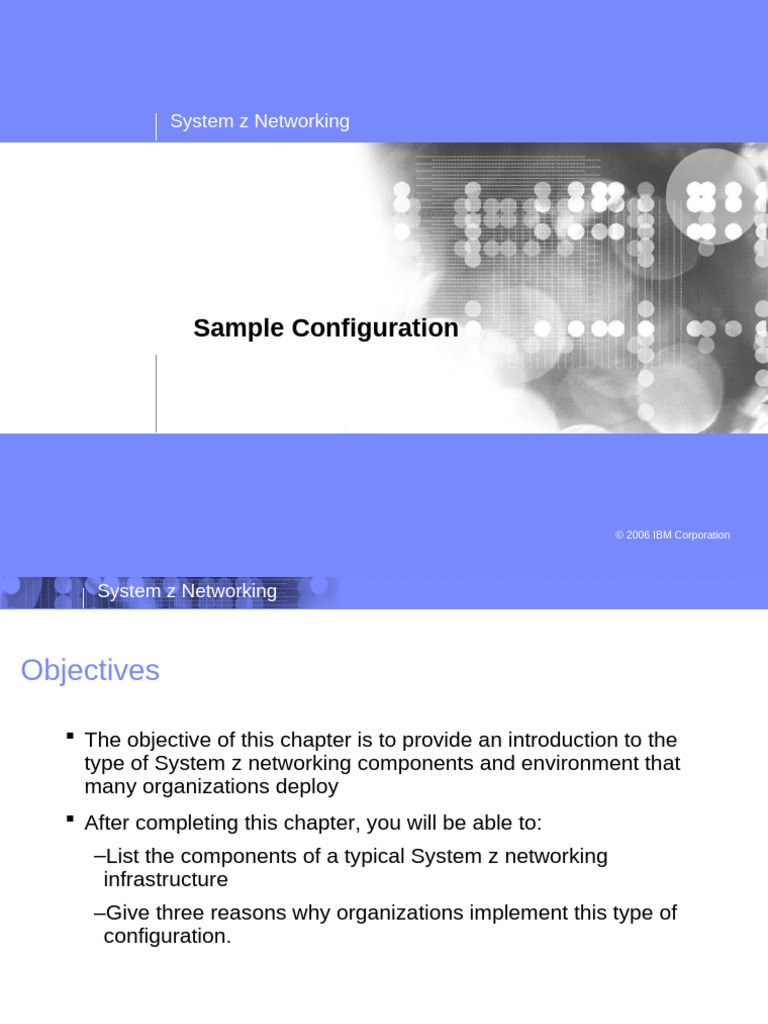 ZNetworking Wk03 Ch04 - Sample Configuration | PDF | Computer Networking | Computer Engineering
