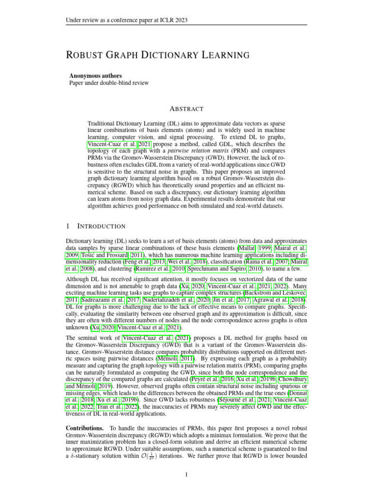 robust_graph_dictionary_learning | PDF | Machine Learning | Matrix (Mathematics)