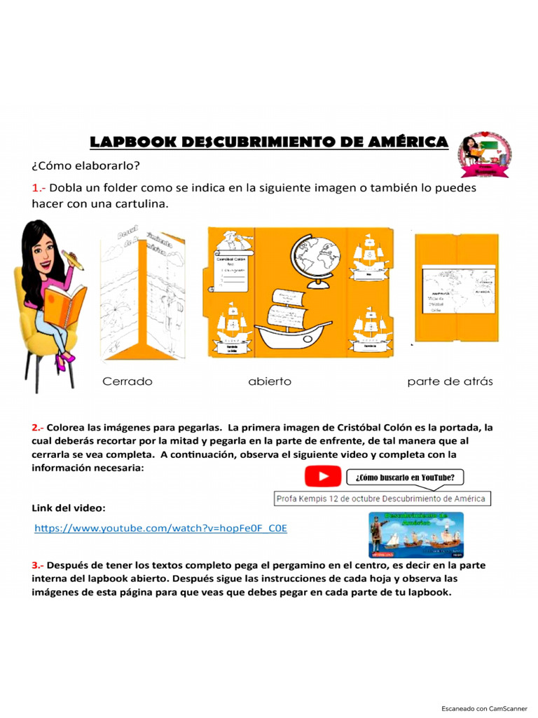 Lapbook Descubrimiento de América Profa Kempis | PDF