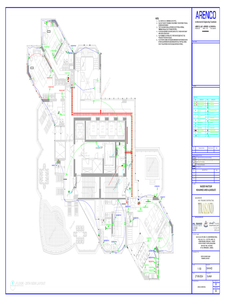 29th Floor Power Layout Plan | PDF