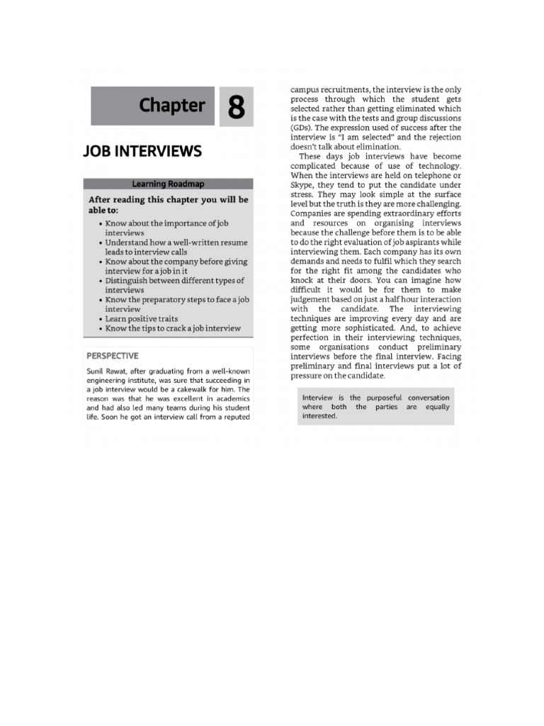 Job Interview | PDF