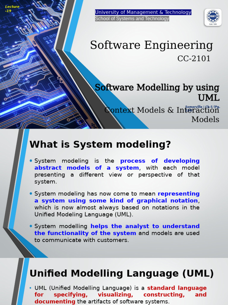 Lecture Software Modelling - UML 1 | PDF | Unified Modeling Language ...