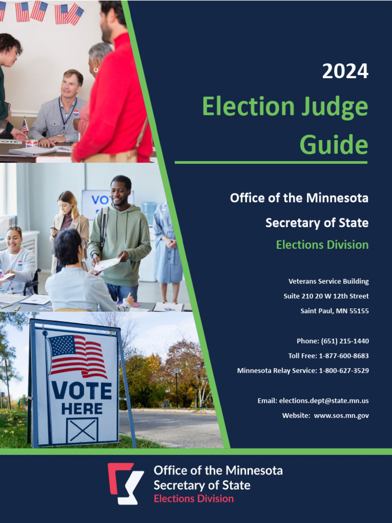 Election Judge Guide | PDF | Elections | Voting