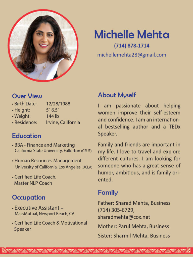 Empowering Women: Michelle Mehta | PDF