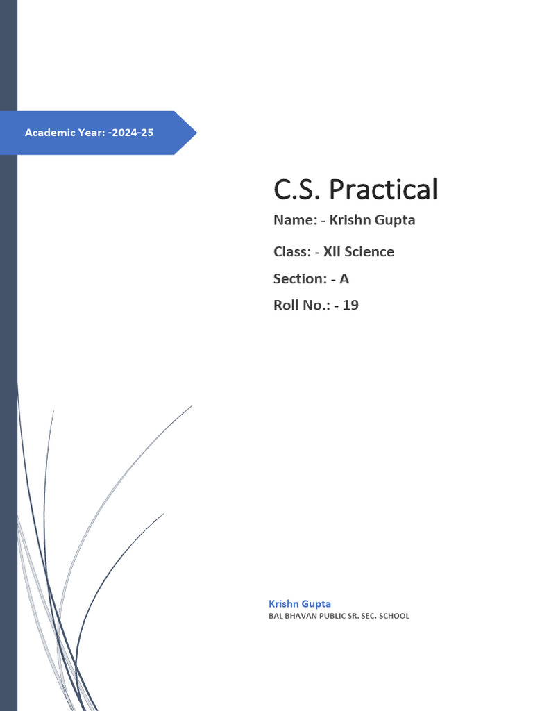 Class 12 CS Practical Guide | PDF | Table (Database) | Databases