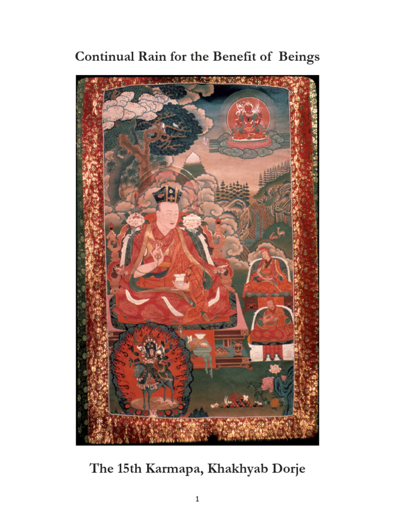 Karmapa XV - Continual Rain For The Benefit of Beings1 | PDF | Mantra ...