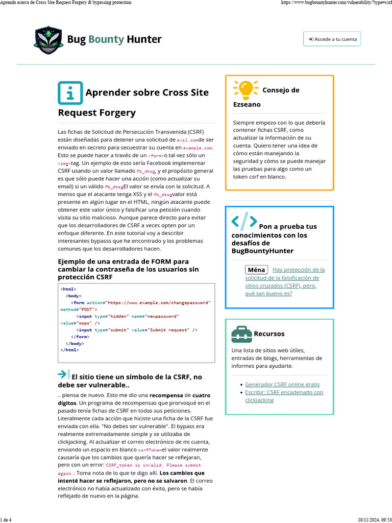 2aprenda Acerca de Cross Site Request Forgery & Bypassing Protection ...