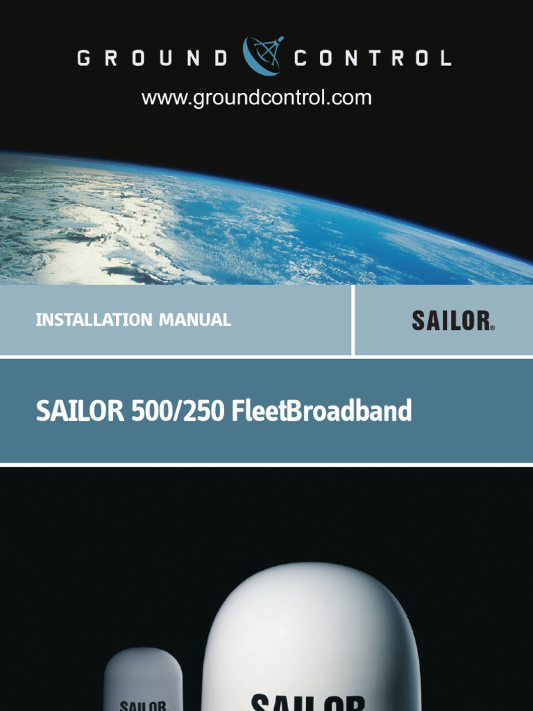 Sailor 250 500 Fleetbroadband Install Manual | PDF | Radar | Antenna (Radio)