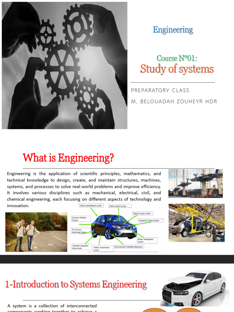 Course 01. Study of Systems | PDF | System | Engineering