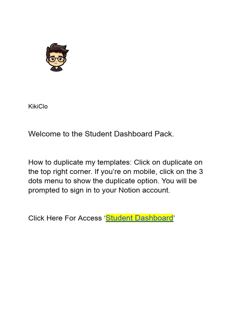 Student Dashboard | PDF