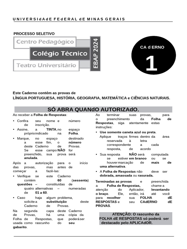 COLTEC_2024-Caderno_1² | PDF | União Soviética | Política mundial